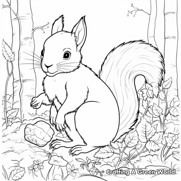Squirrel Coloring Pages - Free & Printable!