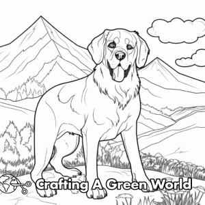 St Bernard Coloring Pages - Free & Printable!