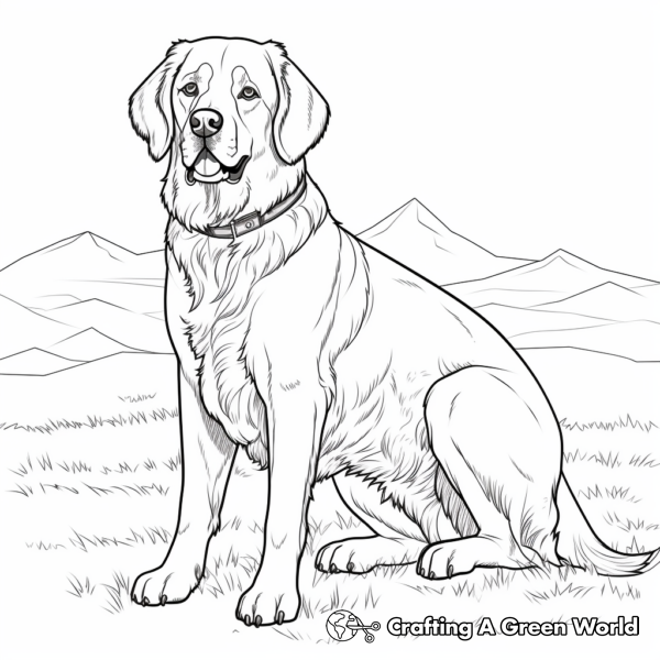 St Bernard Coloring Pages - Free & Printable!