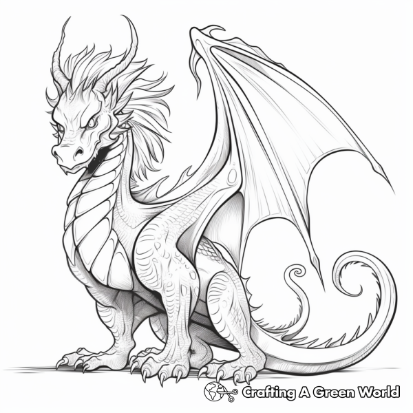 Dragon Coloring Pages for Adults - Free & Printable!