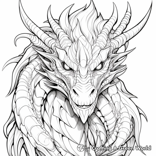Dragon Coloring Pages for Adults - Free & Printable!