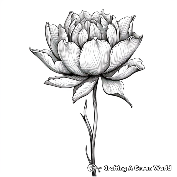 Big Flower Coloring Pages - Free & Printable!