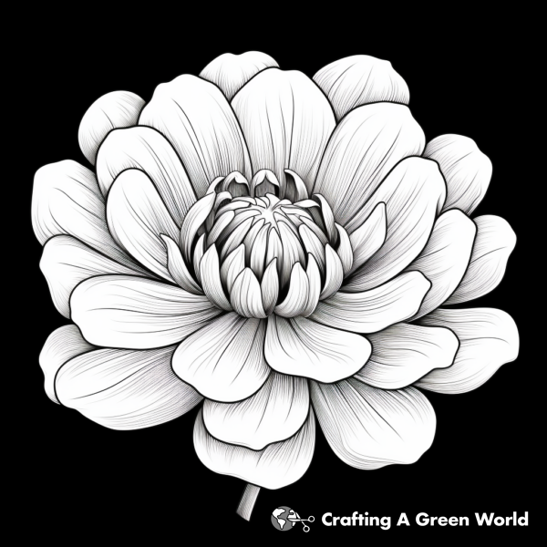 Big Flower Coloring Pages - Free & Printable!