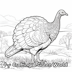 Wild Turkey Coloring Pages - Free & Printable!