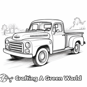 Pickup Truck Coloring Pages - Free & Printable!