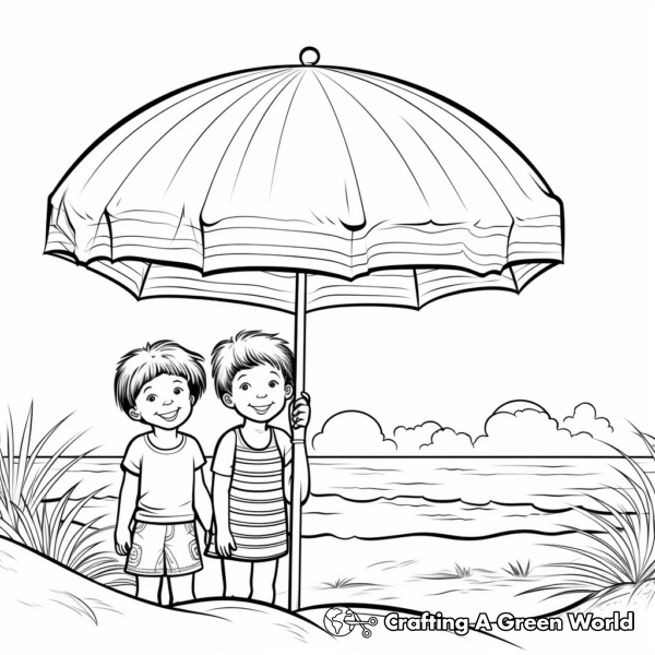Umbrella Coloring Pages - Free & Printable!