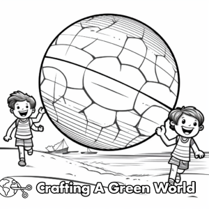 Beach Ball Coloring Pages - Free & Printable!