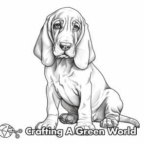 Basset Hound Coloring Pages - Free & Printable!