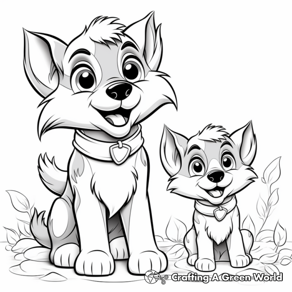 Wolf Family Coloring Pages - Free & Printable!