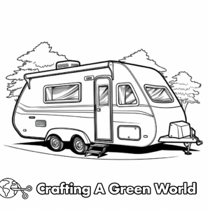 Camper & RV Coloring Pages - Free & Printable!