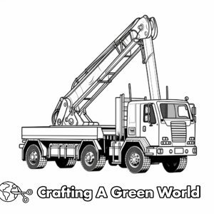 Crane Truck Coloring Pages - Free & Printable!