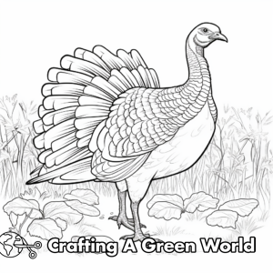 Wild Turkey Coloring Pages - Free & Printable!