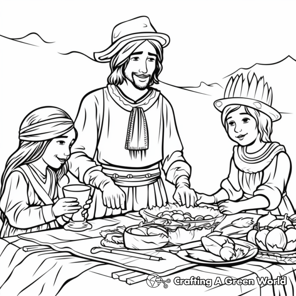 Pilgrim Coloring Pages - Free & Printable!