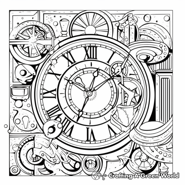 New Years For Adults Coloring Pages - Free & Printable!
