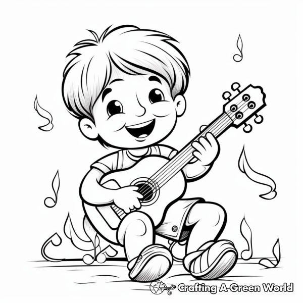 Guitar Coloring Pages - Free & Printable!