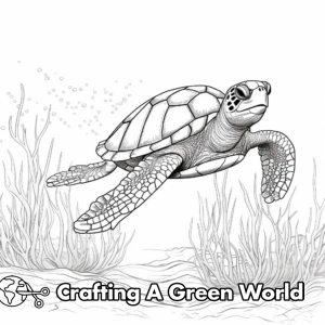 Realistic Sea Turtle Coloring Pages - Free & Printable!