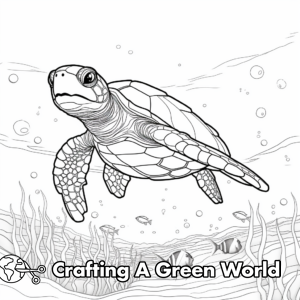 Realistic Sea Turtle Coloring Pages - Free & Printable!
