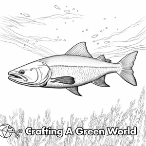 Salmon Coloring Pages - Free & Printable!