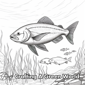 Salmon Coloring Pages - Free & Printable!