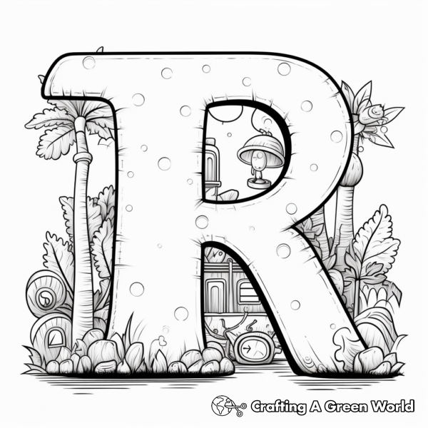 Alphabet For Kindergarten Coloring Pages - Free & Printable!