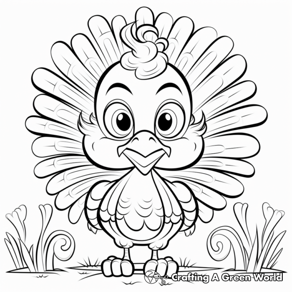 Thankful Turkey Coloring Pages - Free & Printable!