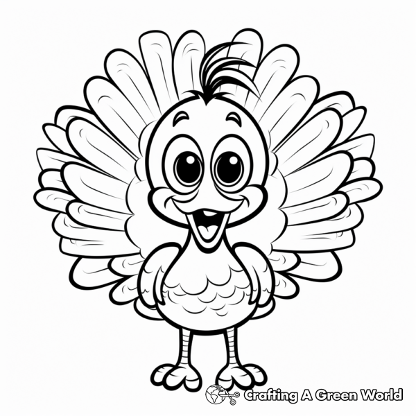 Thankful Turkey Coloring Pages - Free & Printable!