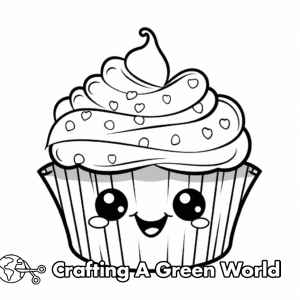 Cupcake Coloring Pages - Free & Printable!