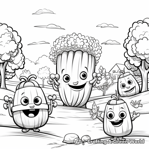 Vegetable Coloring Pages - Free & Printable!