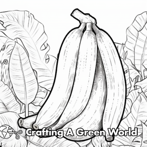 Banana Coloring Pages - Free & Printable!