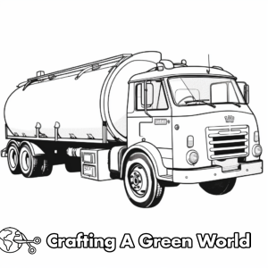 Tanker Truck Coloring Pages - Free & Printable!