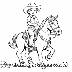 Western Horse Coloring Pages - Free & Printable!