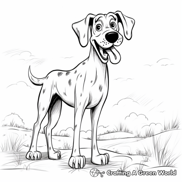 Great Dane Coloring Pages - Free & Printable!