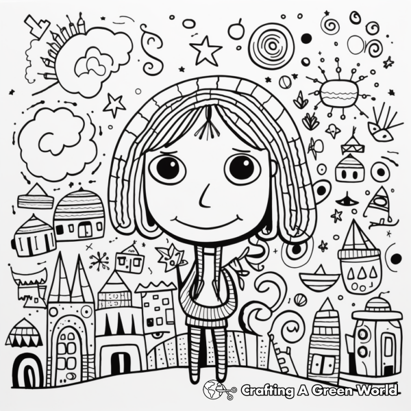 Doodle Coloring Pages - Free & Printable!