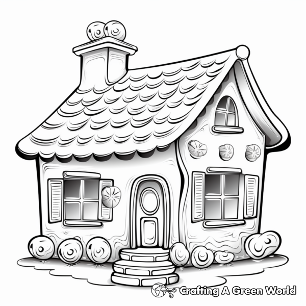 Gingerbread House Coloring Pages - Free & Printable!