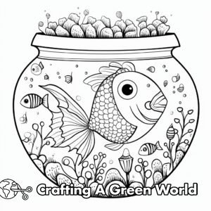 Fish Bowl Coloring Pages - Free & Printable!