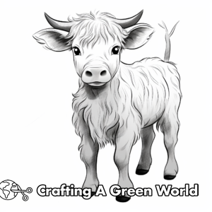 Highland Cow Coloring Pages - Free & Printable!