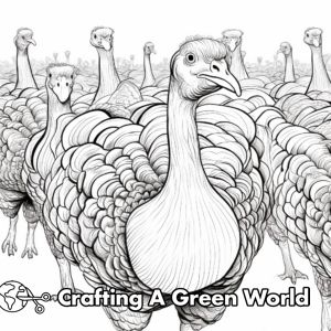 Wild Turkey Coloring Pages - Free & Printable!