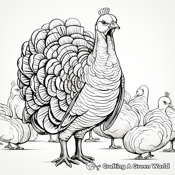 Wild Turkey Coloring Pages - Free & Printable!