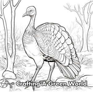 Wild Turkey Coloring Pages - Free & Printable!