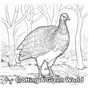 Wild Turkey Coloring Pages - Free & Printable!