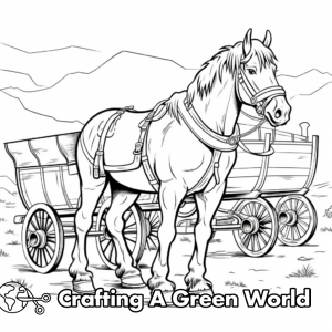 Western Horse Coloring Pages - Free & Printable!