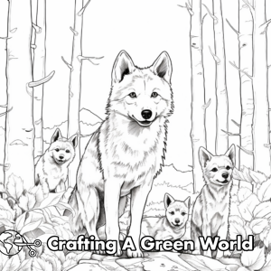 Wolf Coloring Pages - Free & Printable!