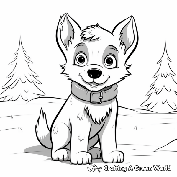 Wolf Pup Coloring Pages - Free & Printable!