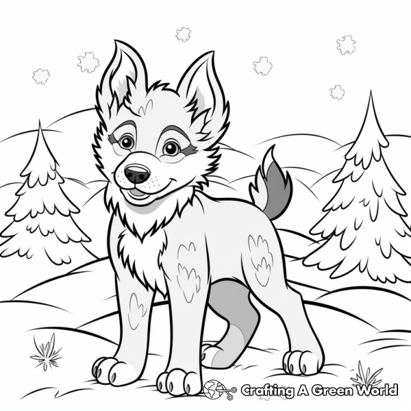 Wolf Pup Coloring Pages - Free & Printable!