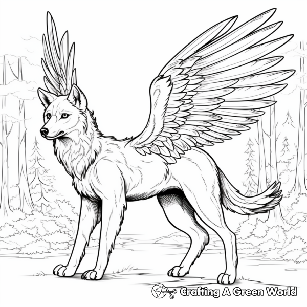Wolves With Wings Coloring Pages - Free & Printable!