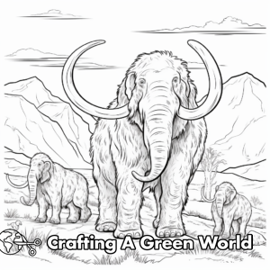 Woolly Mammoth Coloring Pages - Free & Printable!