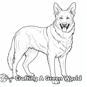 Realistic German Shepherd Coloring Pages - Free & Printable!