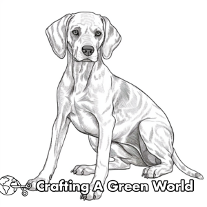 German Shorthaired Pointer Coloring Pages - Free & Printable!