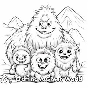 Yeti Coloring Pages - Free & Printable!