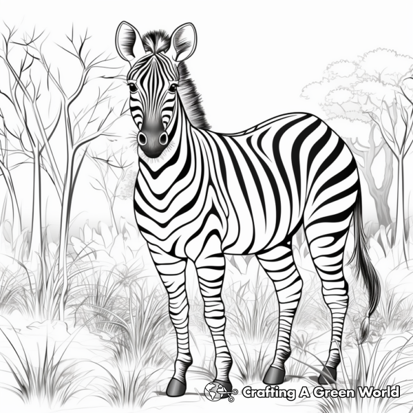 Zebra Coloring Pages - Free & Printable!